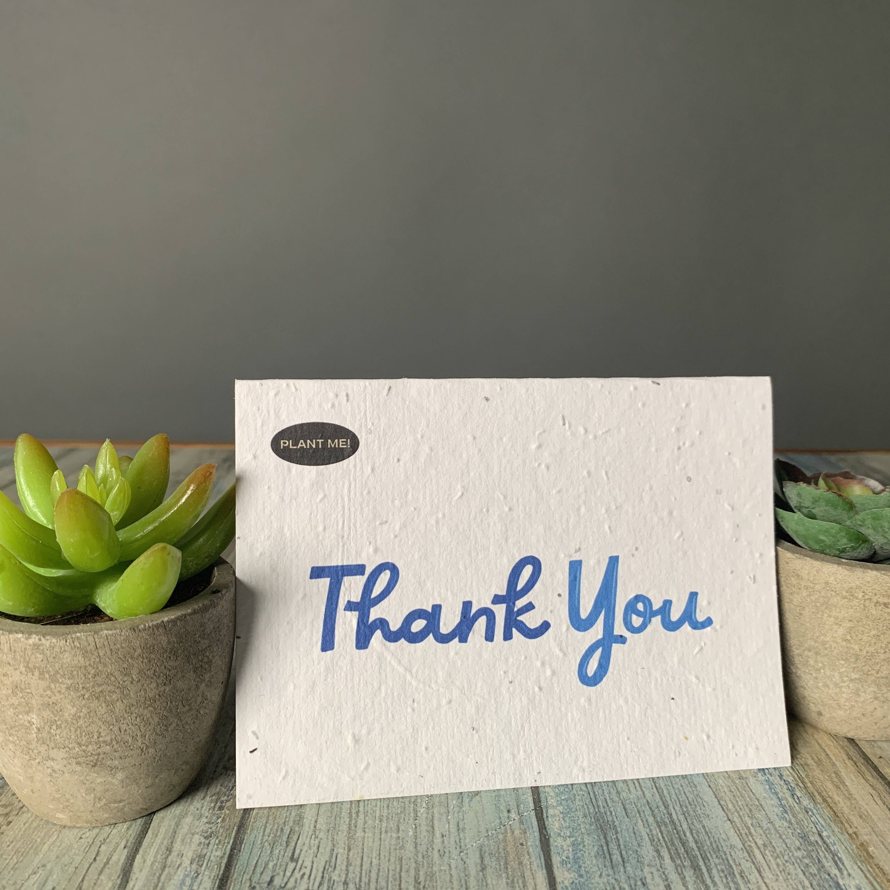 Plantable Greetings - Thank You Plantable Greeting Card – The Prairie ...